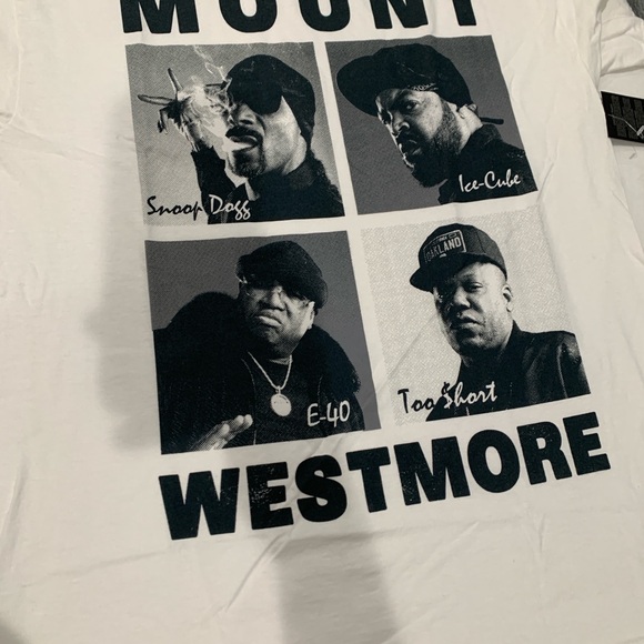 mount Westmore | Shirts | Mount Westmore California Rappers White ...